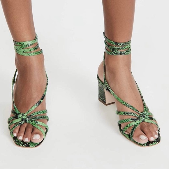 Loeffler Randall | Shoes | Loeffler Randall Libby Strappy Sandals Green ...